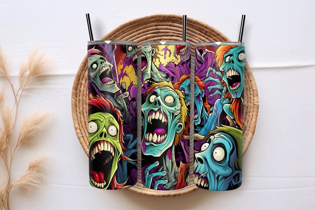 Cartoon Zombies Stainless Steel Tumbler - Etsy