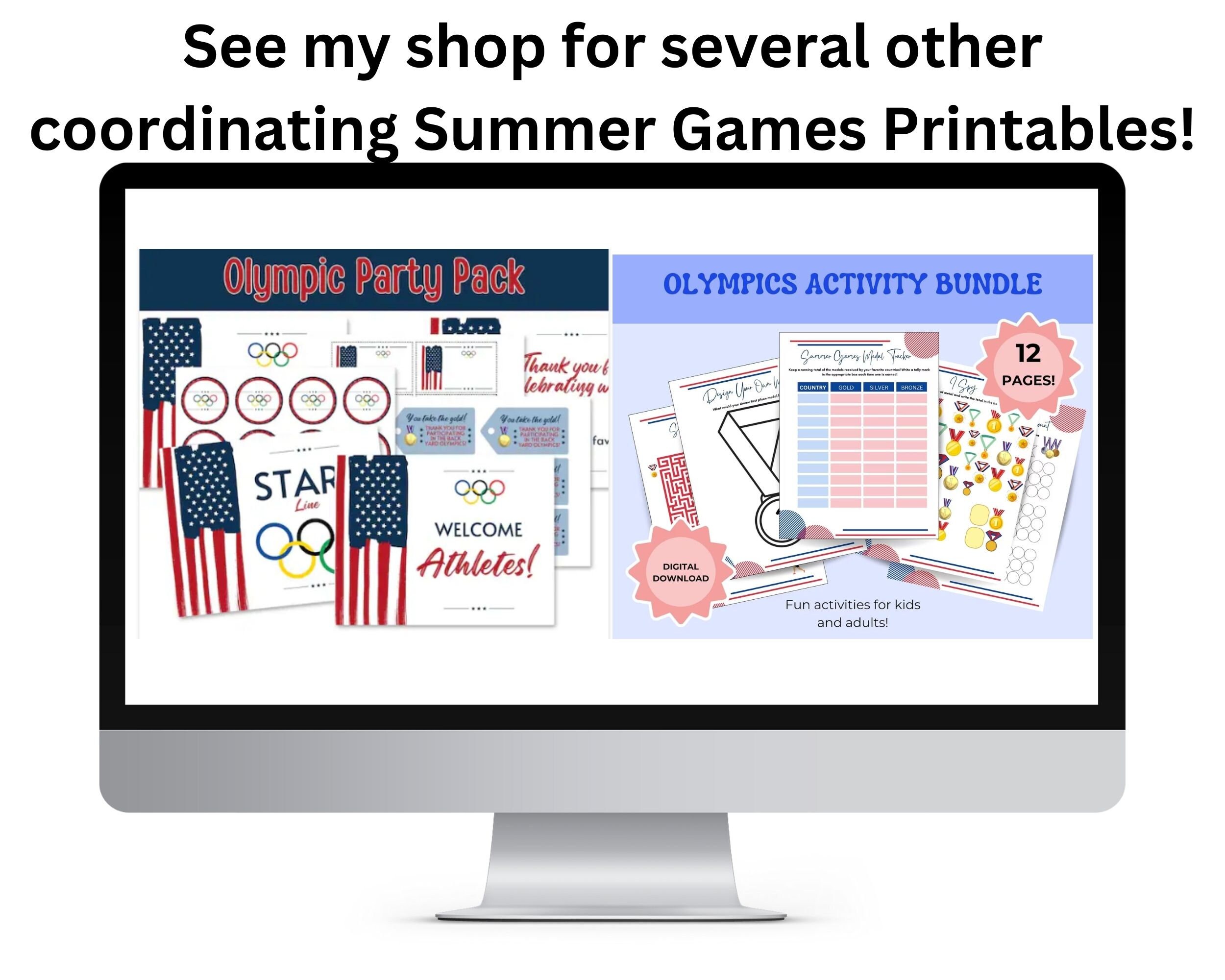Summer Games Printable Pennant Flag / PDF / Print at Home / Team USA - Etsy