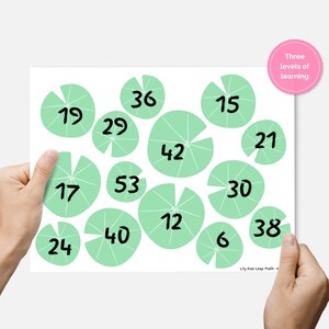 Lily Pad Learning Math Game for Leap Day - Printable Math Game Leap Day ...