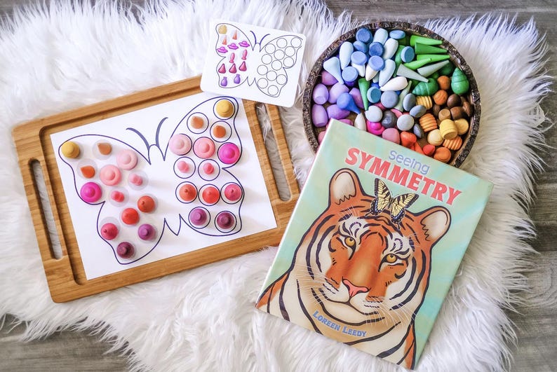 Loose Parts Butterfly Symmetry Board - for Use With Mandala Pieces ...