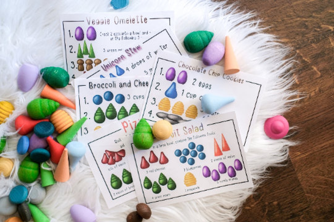 Loose Parts Recipe Cards - for Use With Mandala Pieces - Open Ended ...