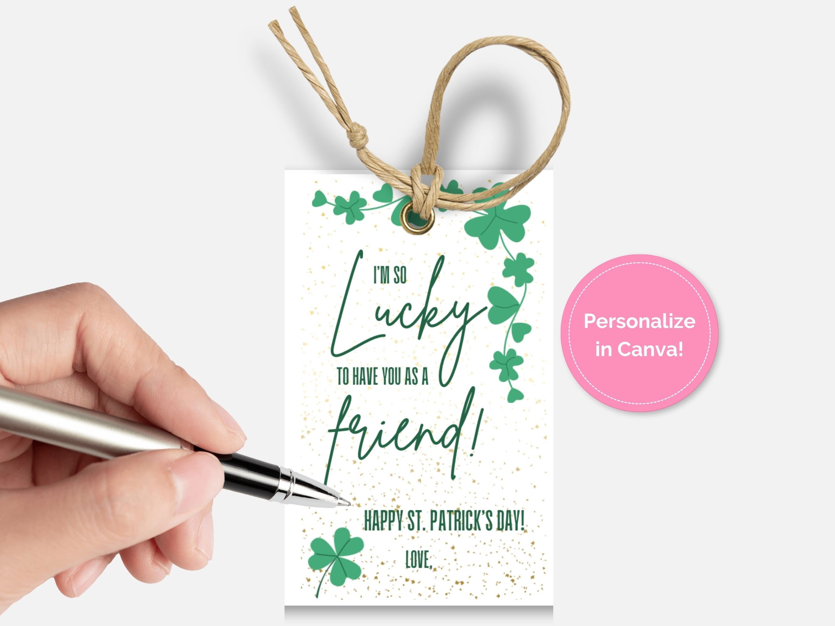 Printable St. Patrick's Day Tag - St. Patrick's Day Leprechaun Gift ...