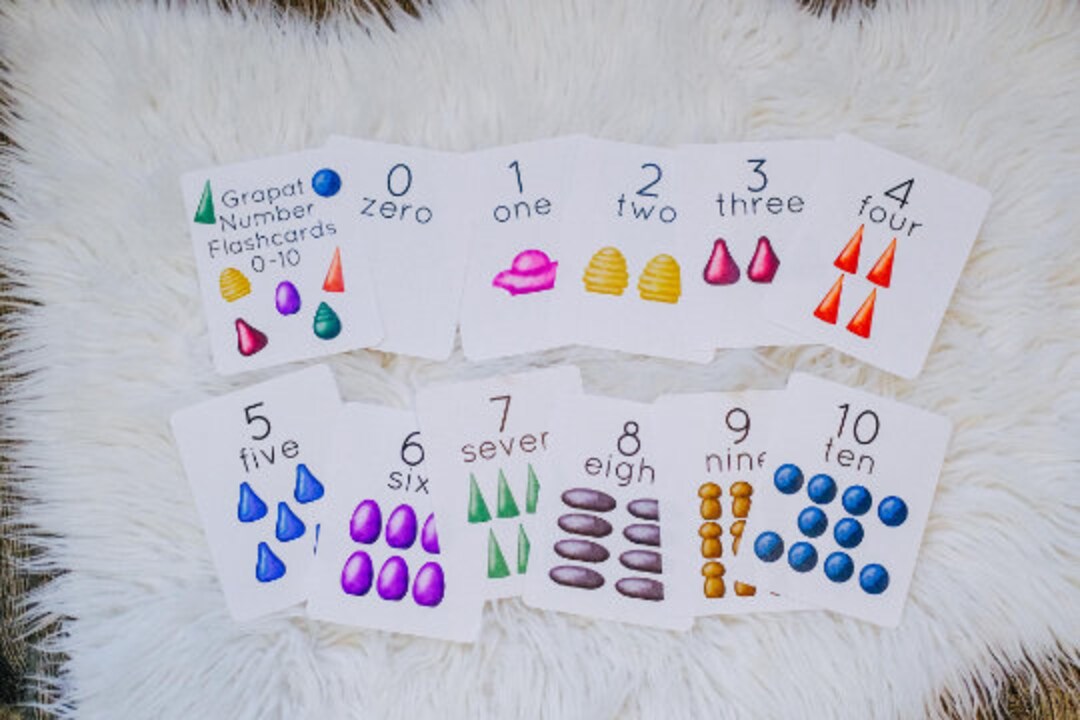 Loose Parts Number Flashcards - for Use With Mandala Pieces - Open ...