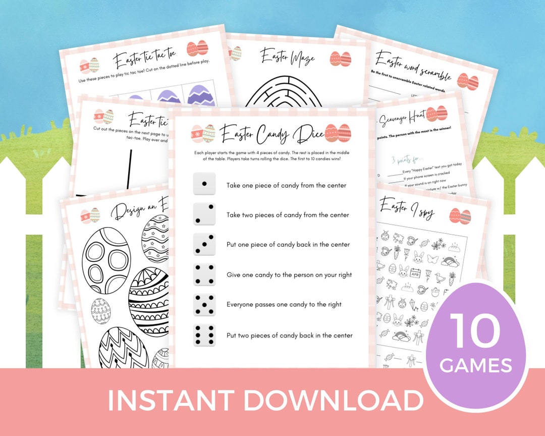 Easter Activities Bundle (digital Download) - Etsy