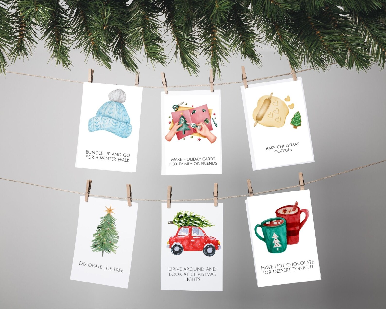Printable Christmas Advent Activity / Instant Download Advent Calendar ...