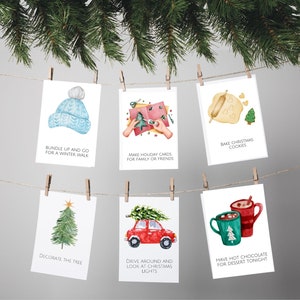 Printable Christmas Advent Activity / Instant Download Advent Calendar ...