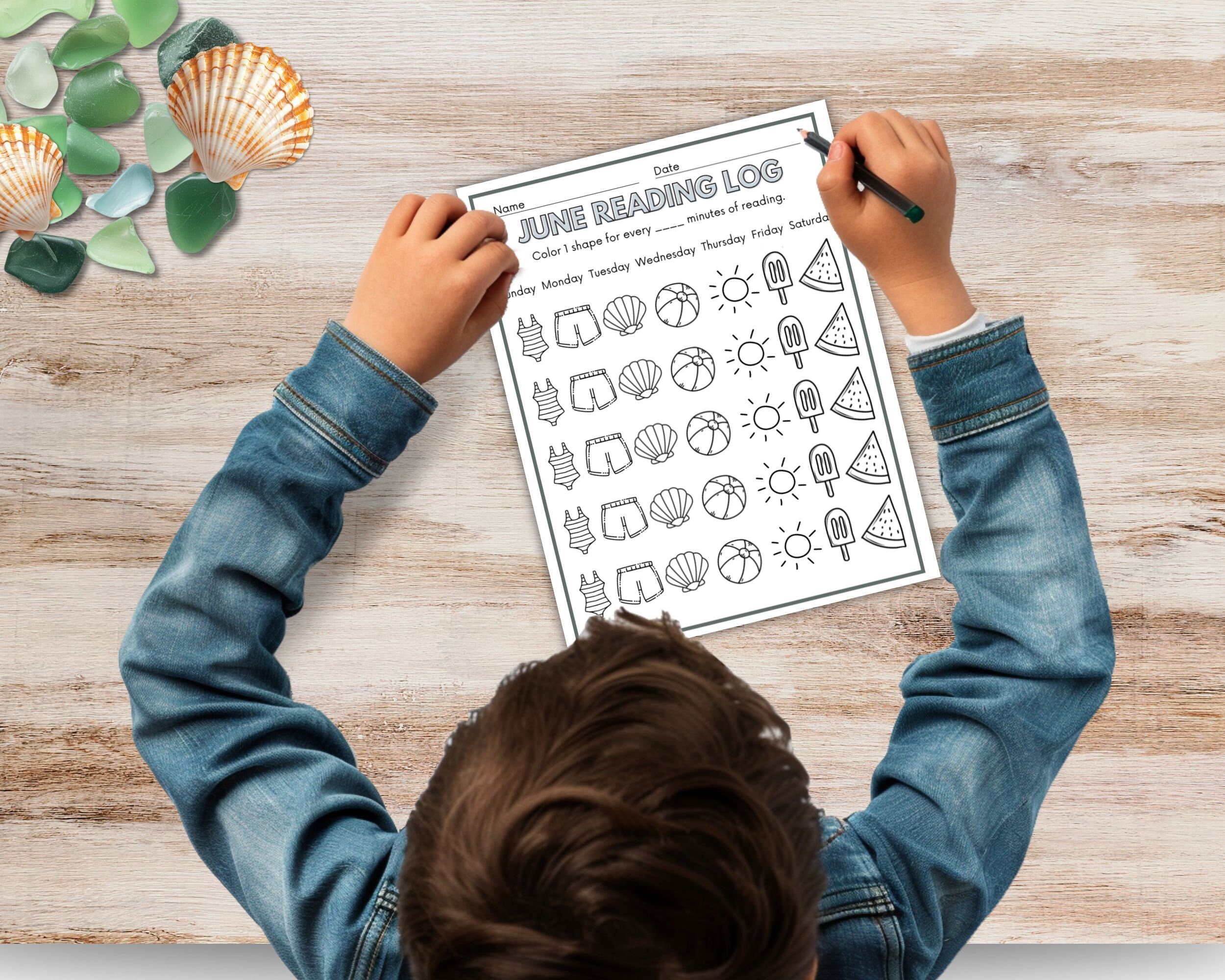 Summer Reading Log (digital Download) - Etsy