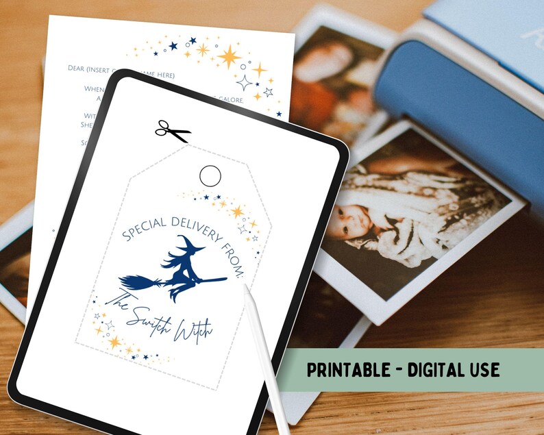 Switch Witch Letter Template / Switch Witch Printable / Halloween Allergen / Halloween Print at ...