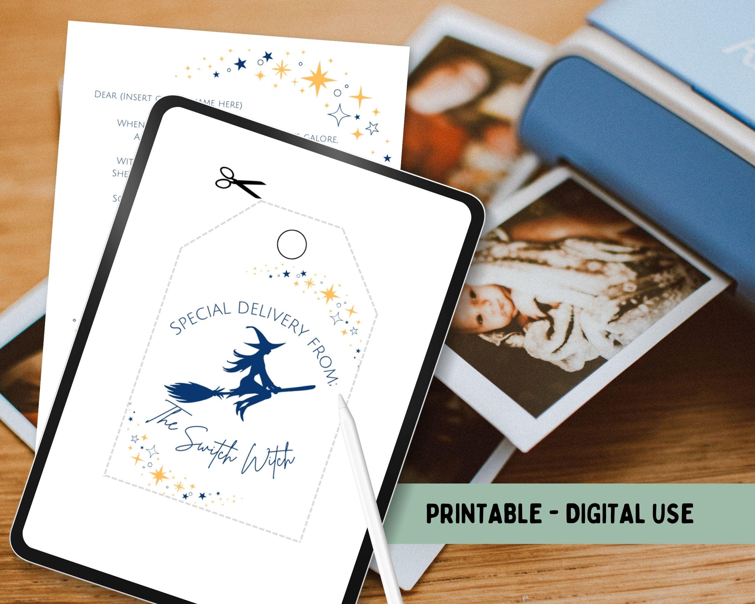 Switch Witch Letter Template / Switch Witch Printable / Halloween ...