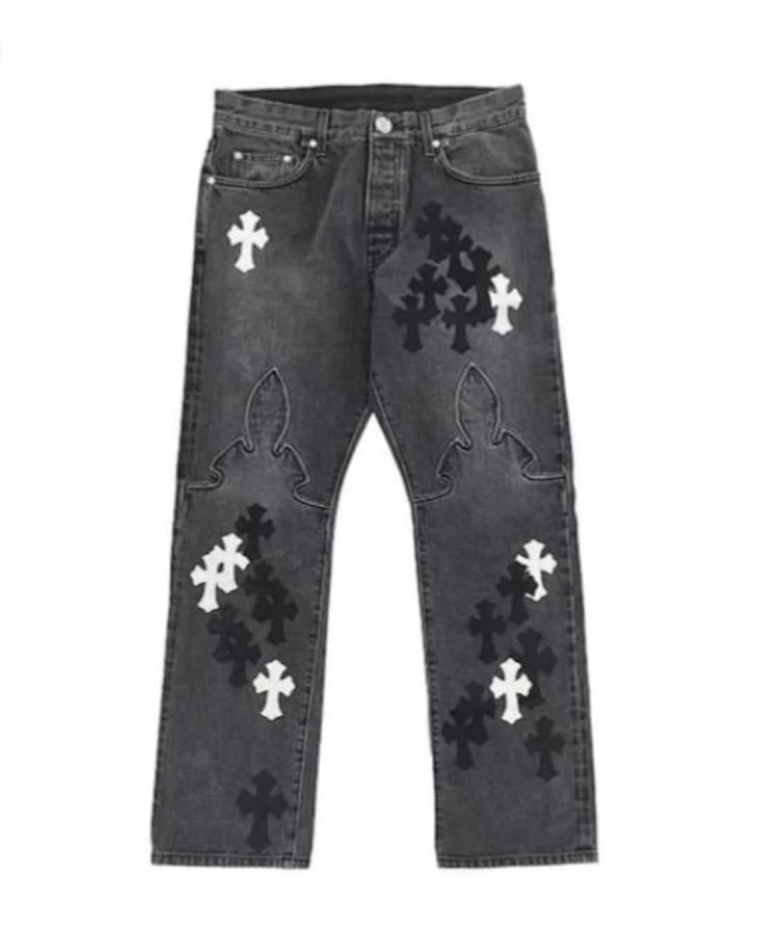 Chrome Heart Jeans - Etsy