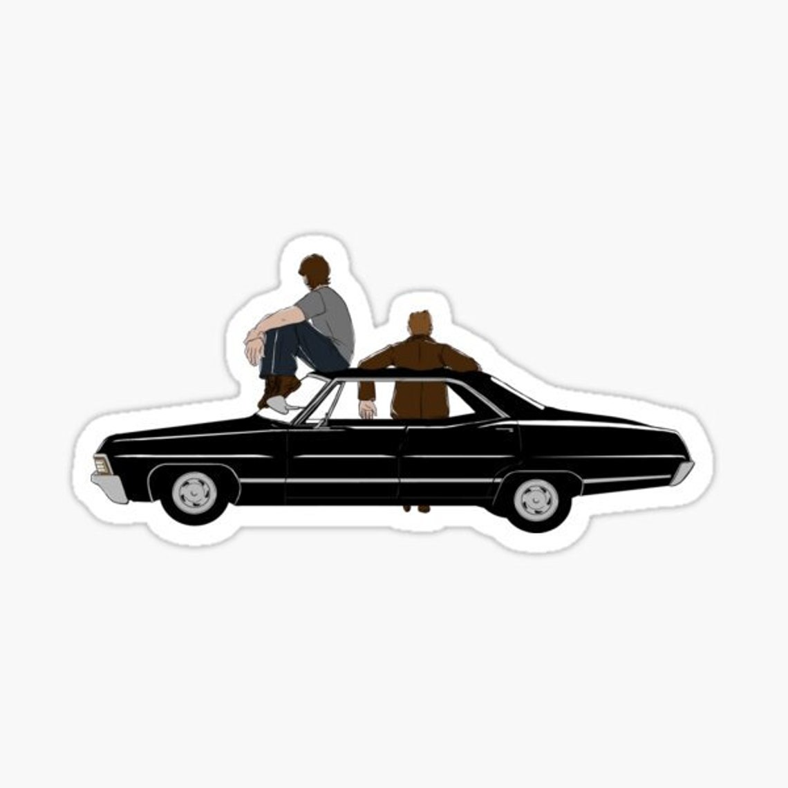 Sam and Dean Winchester Super Natural TV Show Car Sticker - Etsy
