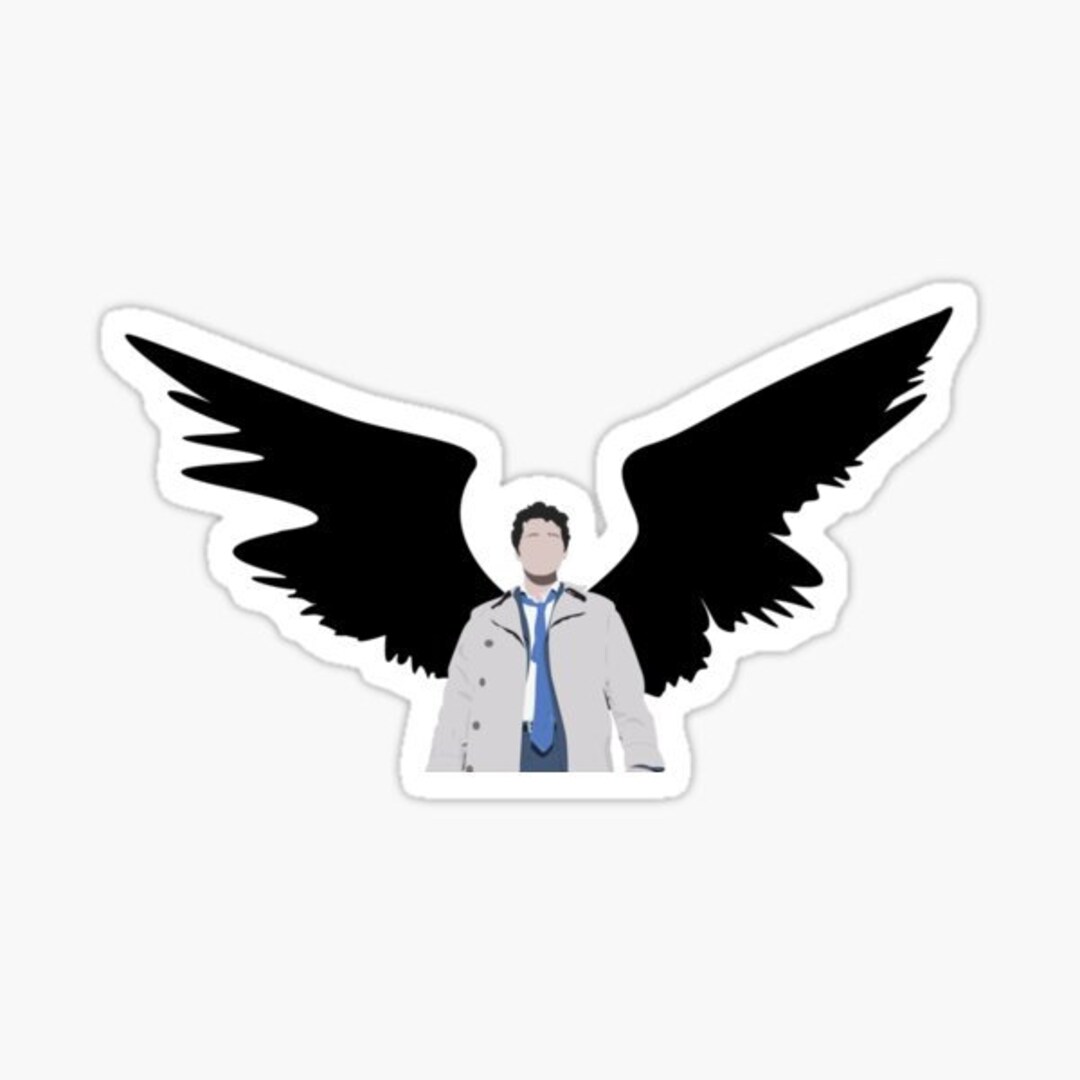 Castiel Angel Supernatural Tv Show Sticker - Etsy