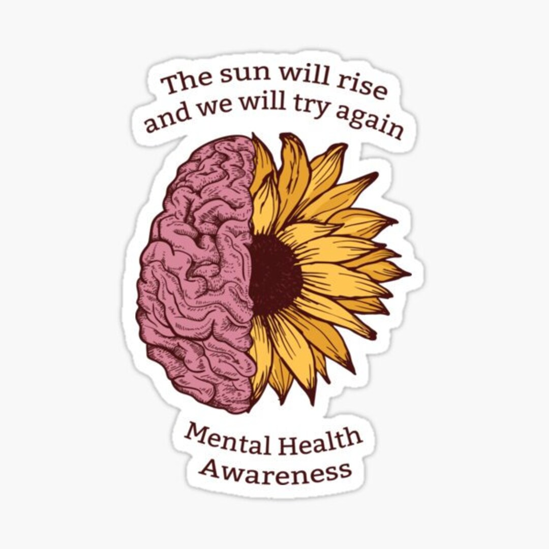 Mental Health Awareness Sticker - Etsy