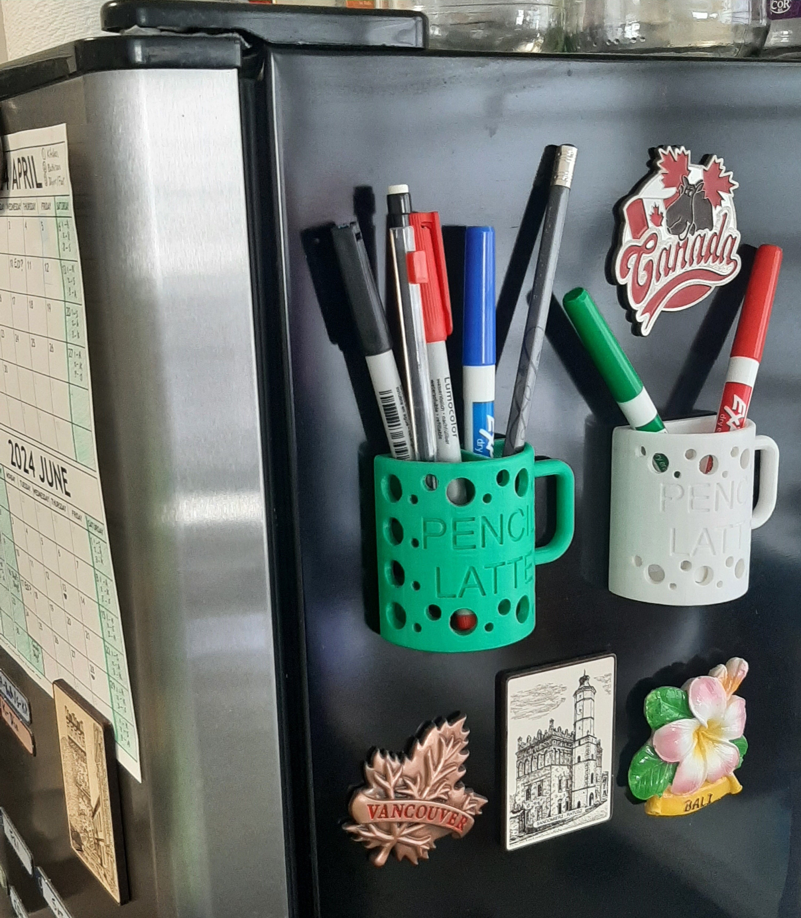 Magnetic Stylized Whiteboard Storage Container | Fridge Marker and Pen ...