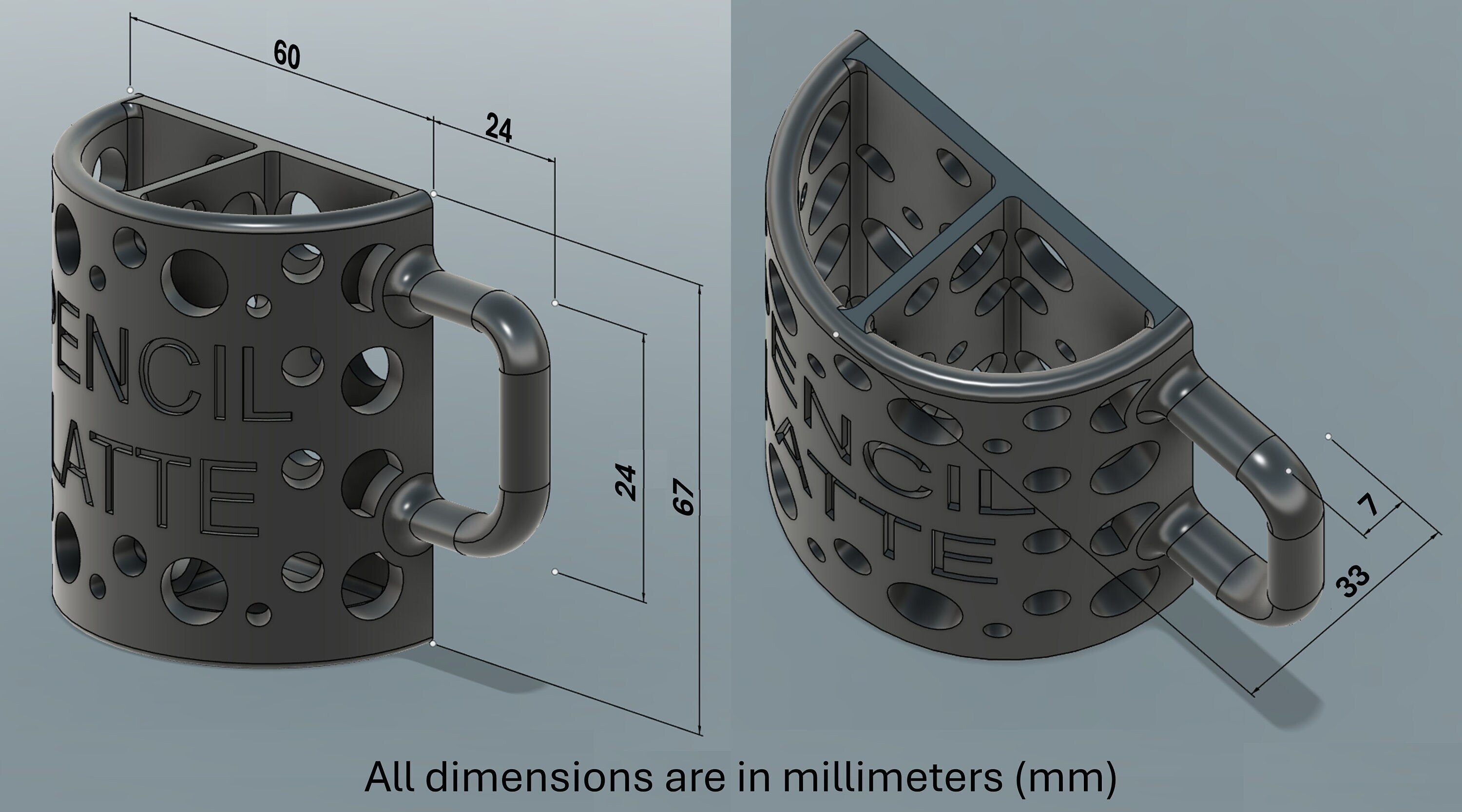 Magnetic Stylized Whiteboard Storage Container | Fridge Marker and Pen ...