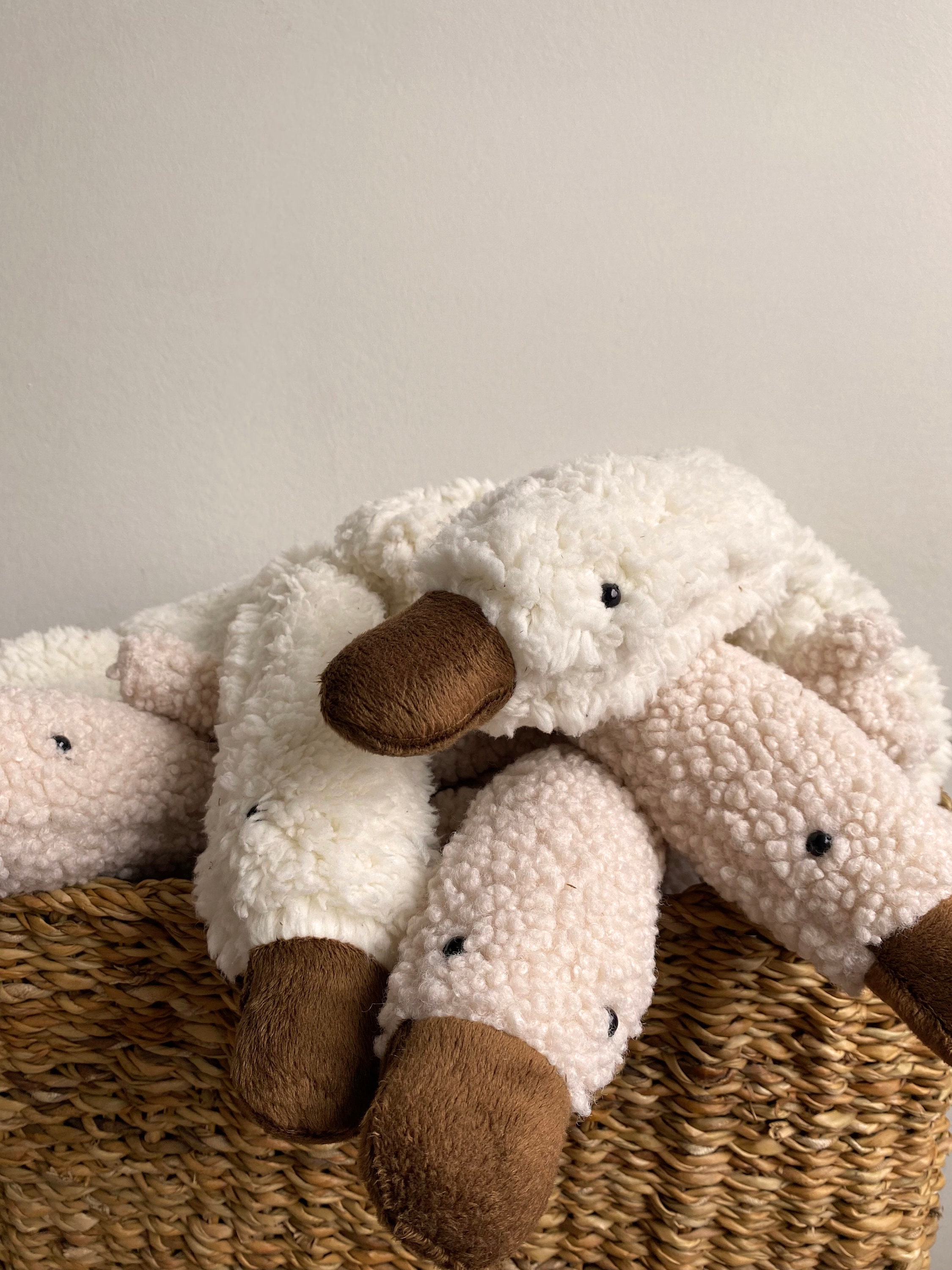 Handmade Goose Plush Cute Goose Plush Toys Goose Duck Sleeping ...