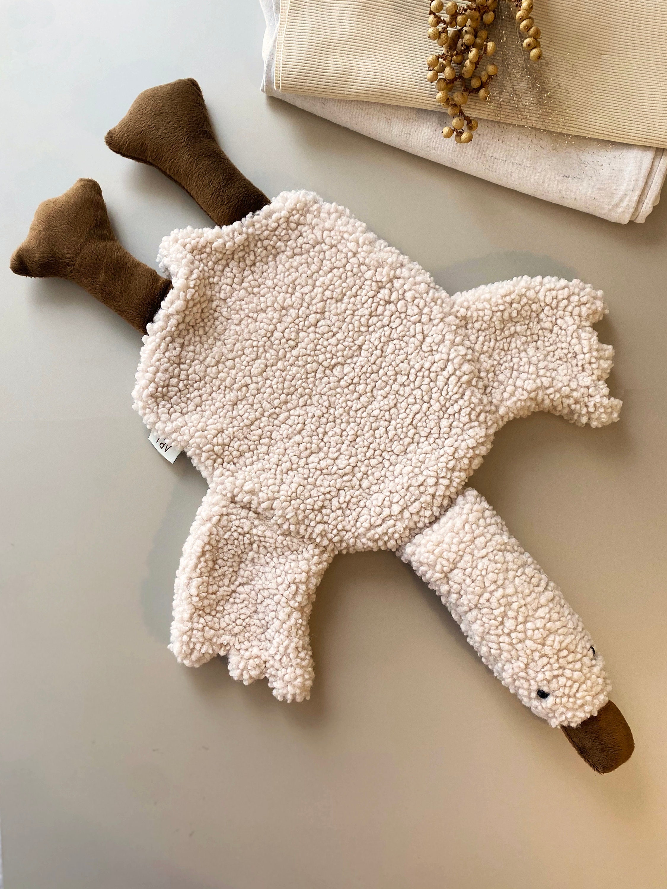 Handmade Goose Plush Cute Goose Plush Toys Goose Duck Sleeping ...