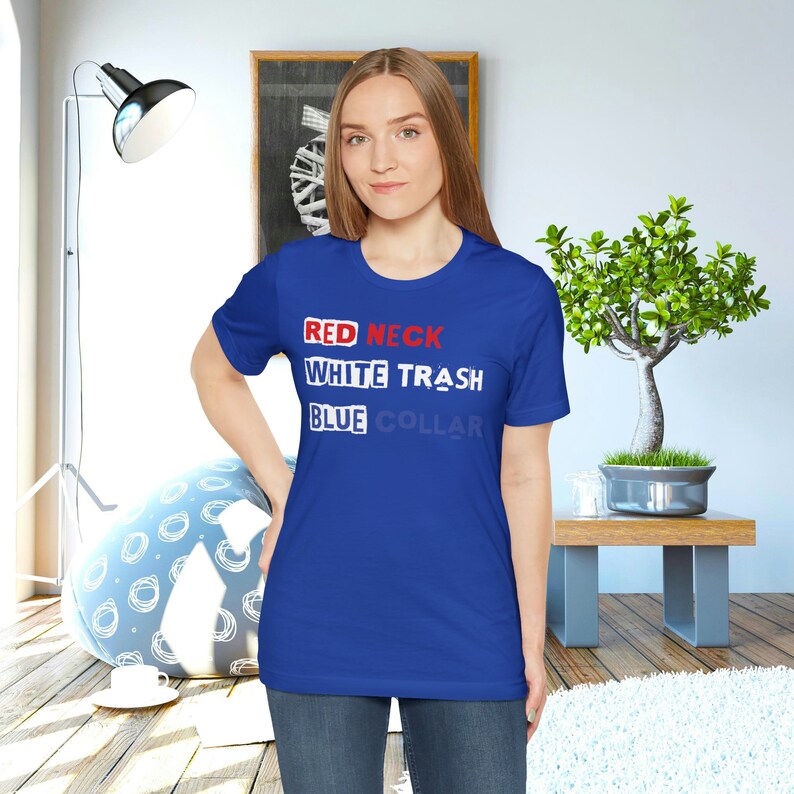 Red, White and Blue Patriotic America Short Sleeve Unisex T-shirt With ...