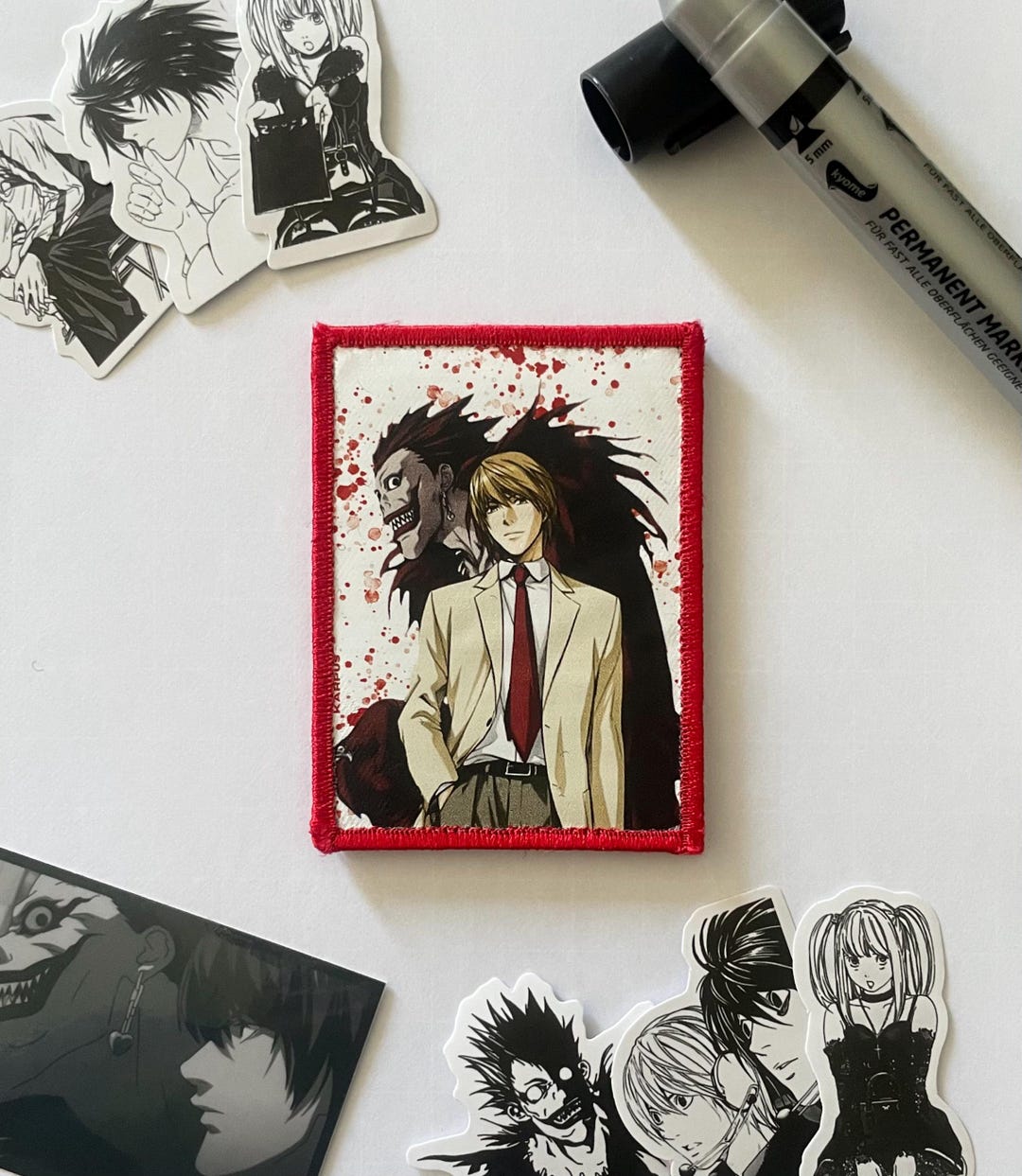 Death Note Patch Velcro Patch Anime Patch Embroidered Patch Manga ...