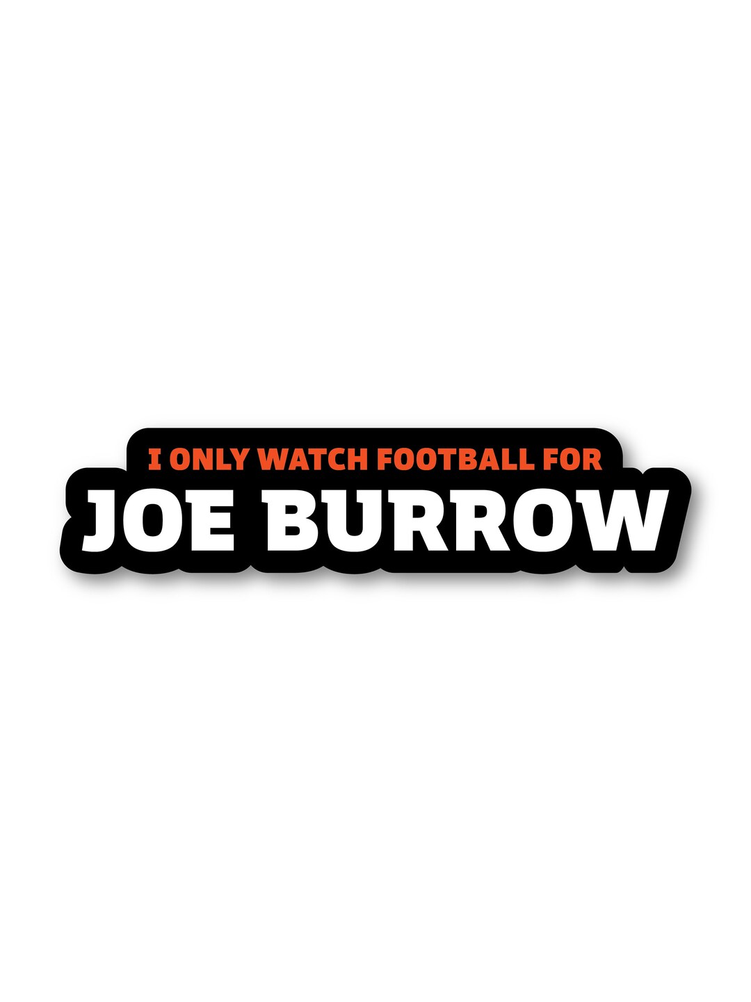 Joe Burrow Football Sticker - Etsy
