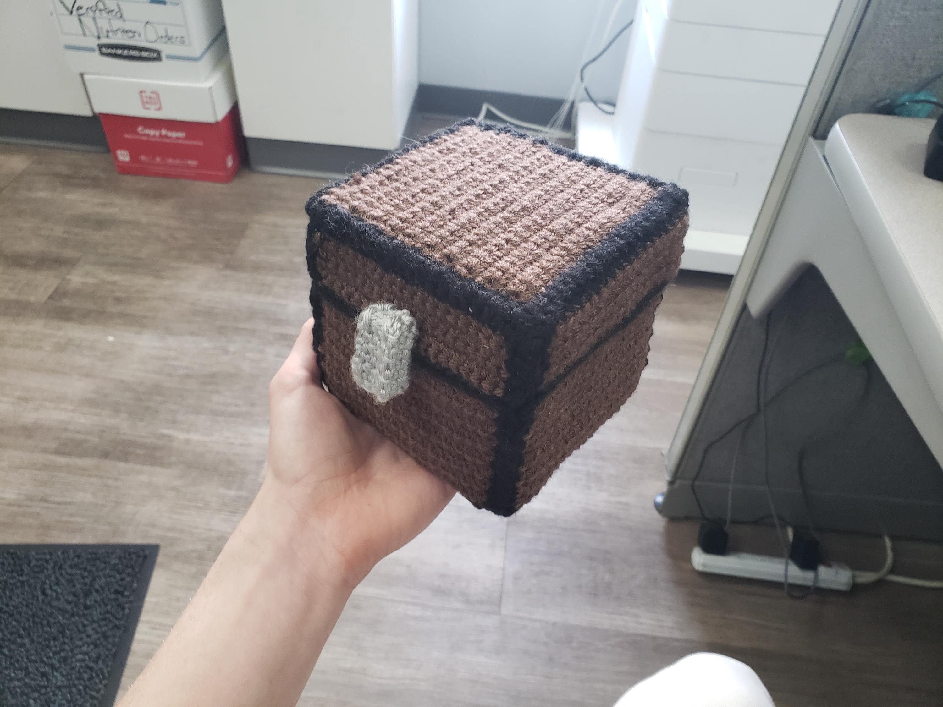 Crochet Minecraft Chest Pattern - Etsy