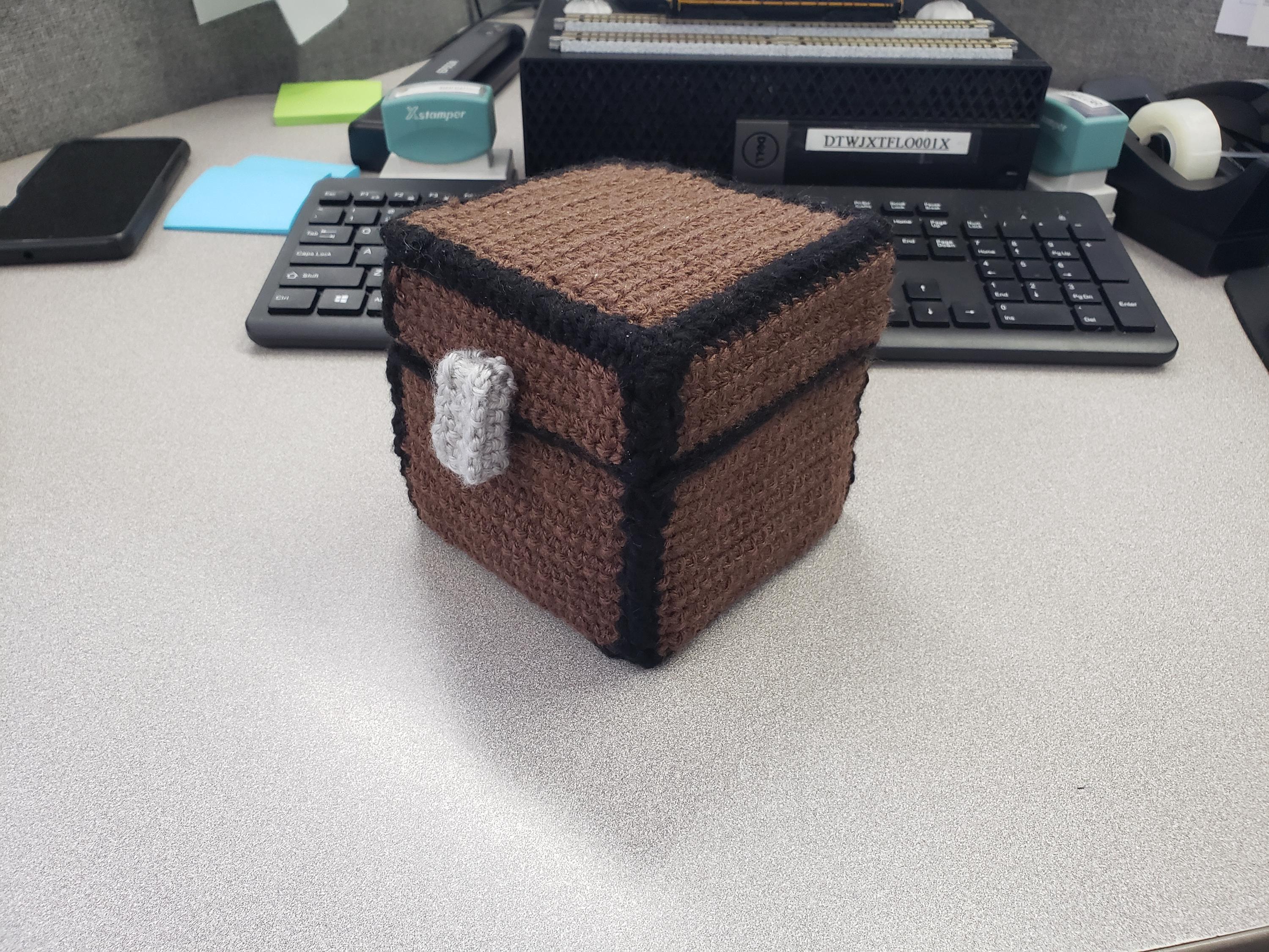 Crochet Minecraft Chest Pattern - Etsy