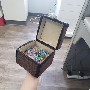 Crochet Minecraft Chest Pattern - Etsy