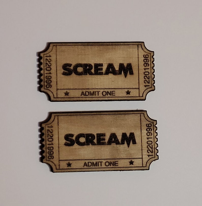 Movie Ticket Wood Magnet Laser Engraved - Etsy