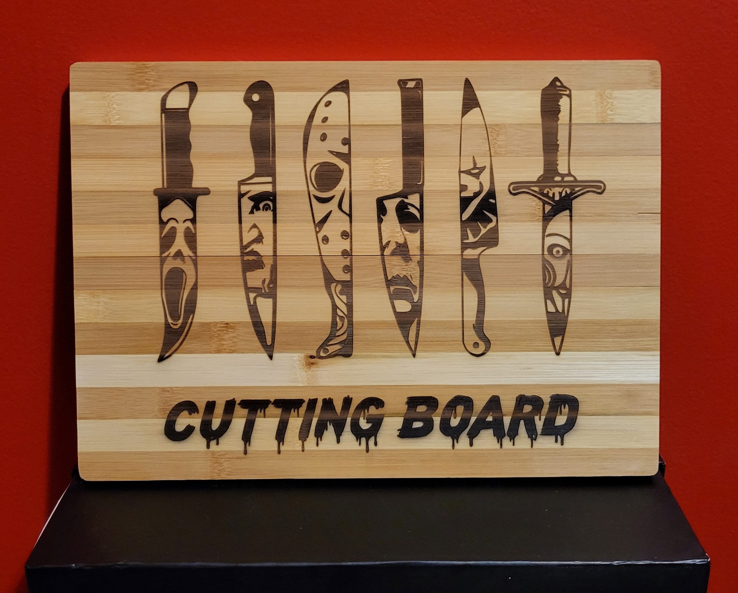 Horror Knives Cutting Board Ghostface Freddy Jason - Etsy