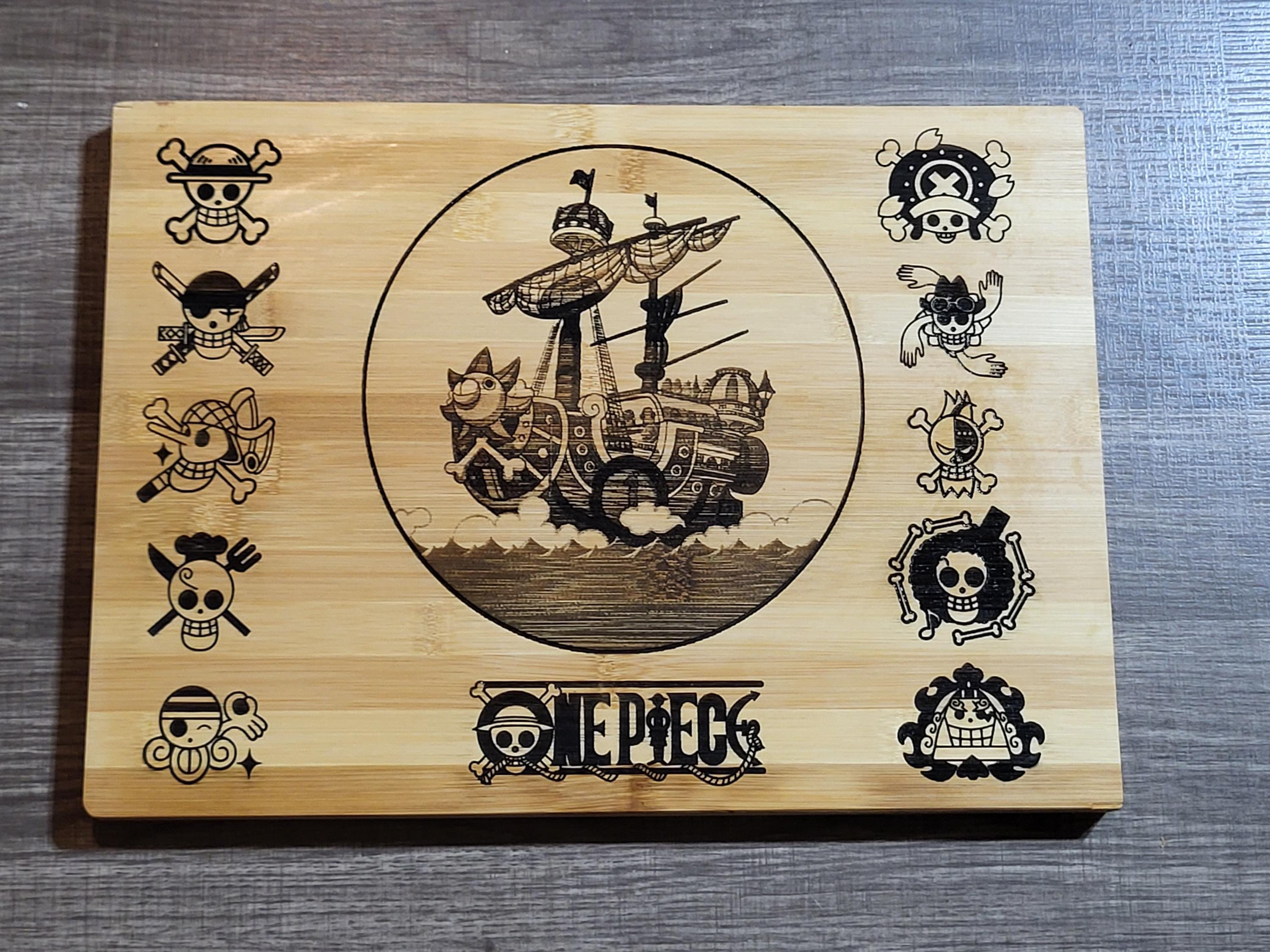One Piece Cutting Board Sunny Pirate Ship - Etsy