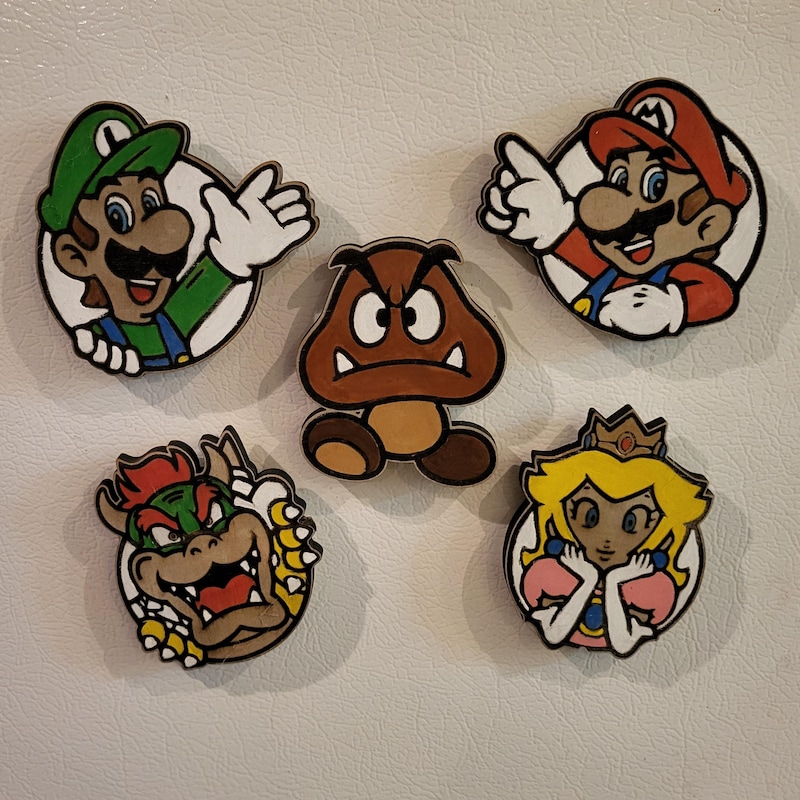 Super Mario Magnets - Etsy