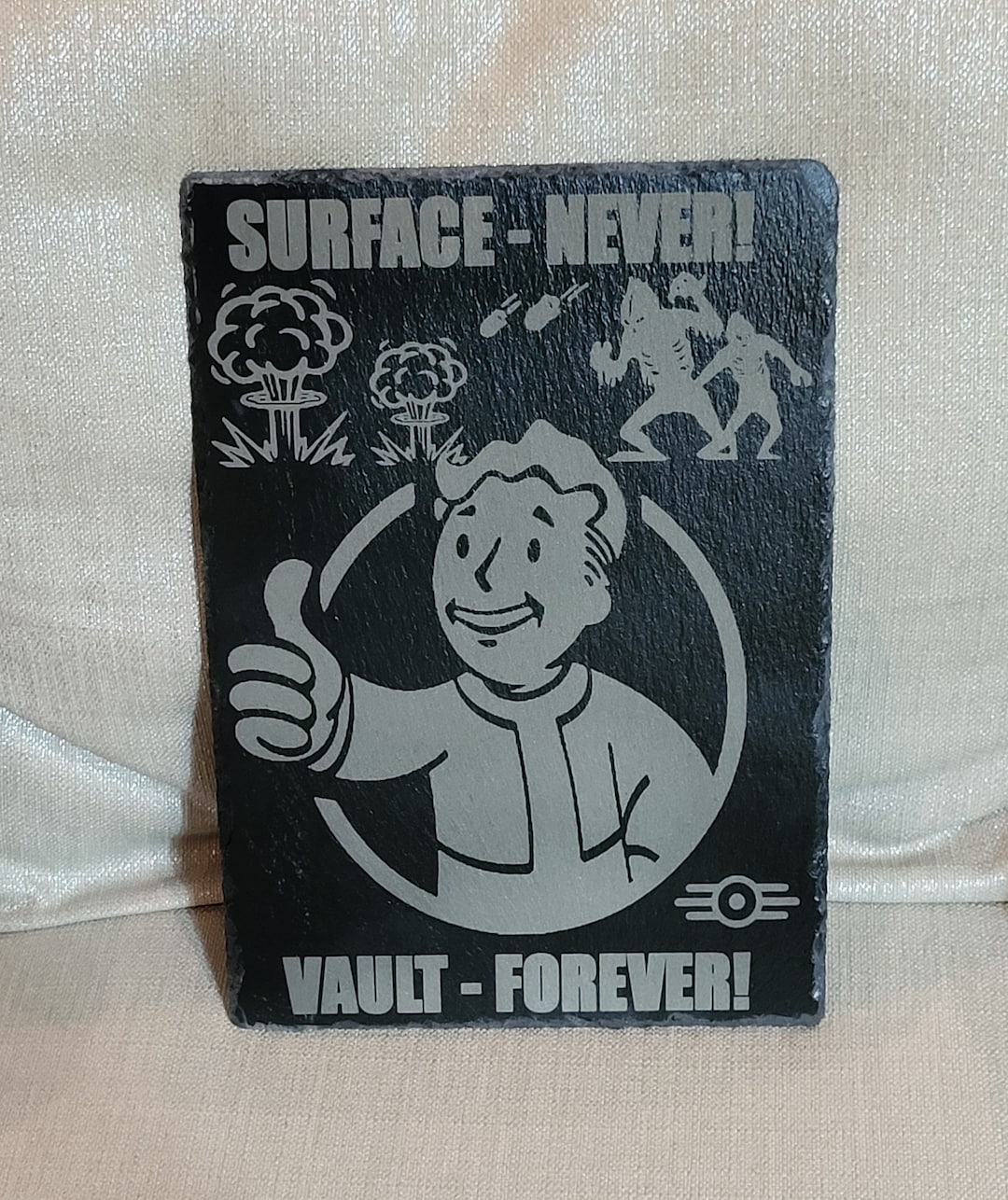 Fallout 4 Vault Tec Poster on Slate - Etsy Canada