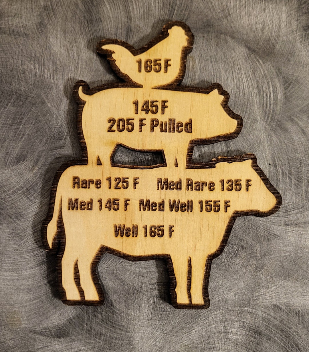 Food Temperature Magnet Chicken Pork Beef - Etsy