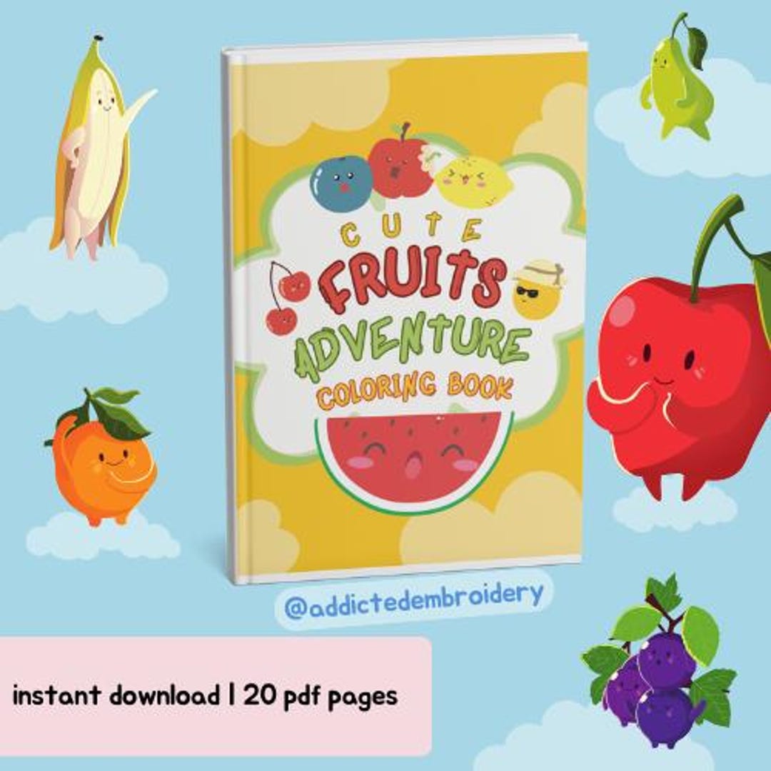 Cute Fruit Citrus Slices Berry Bites Sweet Fruits Vibrant Colors ...