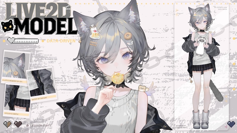 Live2d Model Lilyabee, Dual Form (VTS Crooked Mouth Support) - Etsy ...