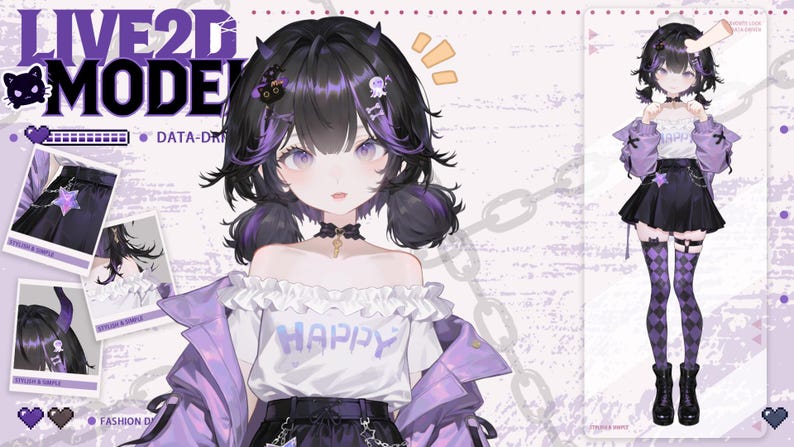 Live2d Model Lilyaray: Transformation, Tongue, Cheeks (VTUBE STUDIO) - Etsy