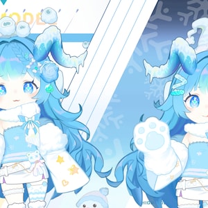 Live2d Model ：candy Ice - Vtuber Model FULLY RIGGED - Ready to Use! - Etsy