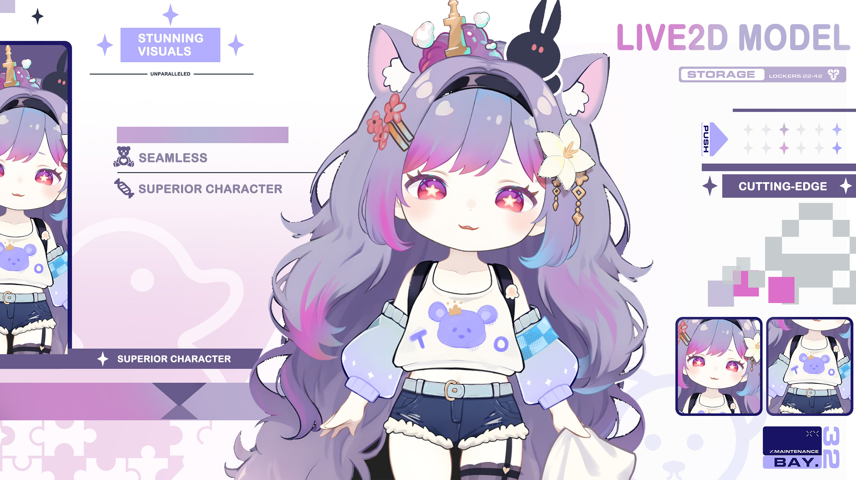 Live2d Model: Candy Yami Vtuber Model FULLY RIGGED Ready to Use - Etsy UK
