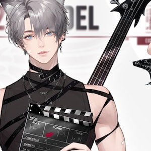 Live2d Model: Boy 1 Bassist - Etsy