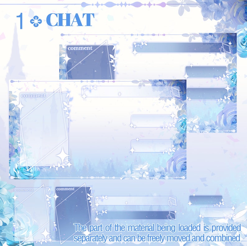 Slient Blue of Freedom DIY Live Broadcast Room on Starry and Moonlit ...