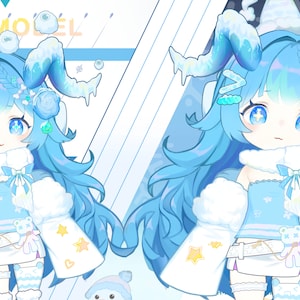 Live2d Model ：candy Ice - Vtuber Model FULLY RIGGED - Ready to Use! - Etsy