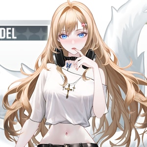 Live2d Model: Star Kiss Nova- Vtuber Model FULLY RIGGED - Ready to Use ...