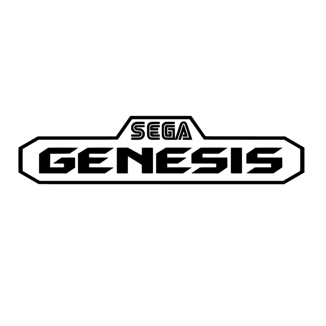 SEGA Genesis Vinyl Decal Window Sticker Vintage Console - Etsy