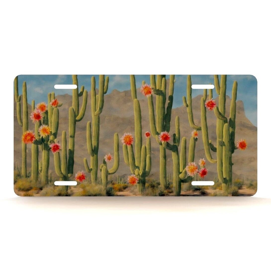 Desert Cactus Novelty License Plate - Etsy