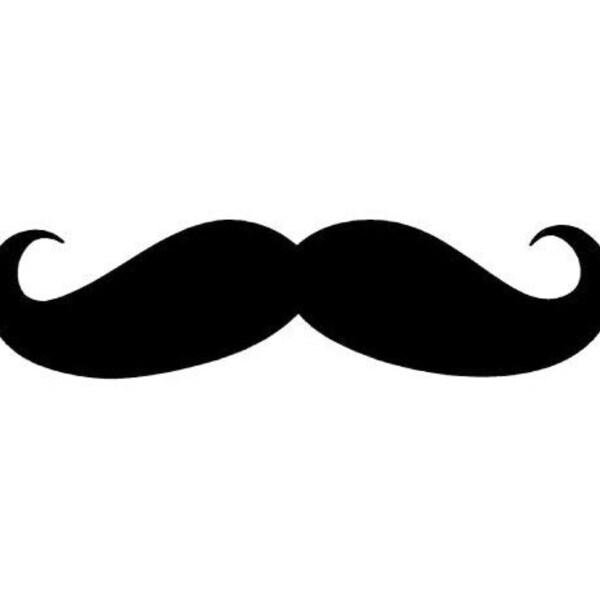 Mustache Vinyl Decal - Etsy