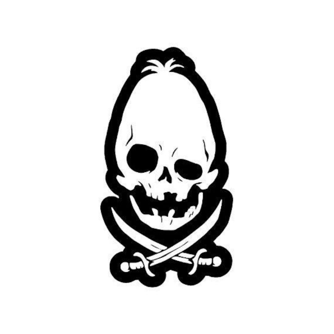 Goonies Skull and Crossbones Vinyl Decal Window Sticker - Etsy