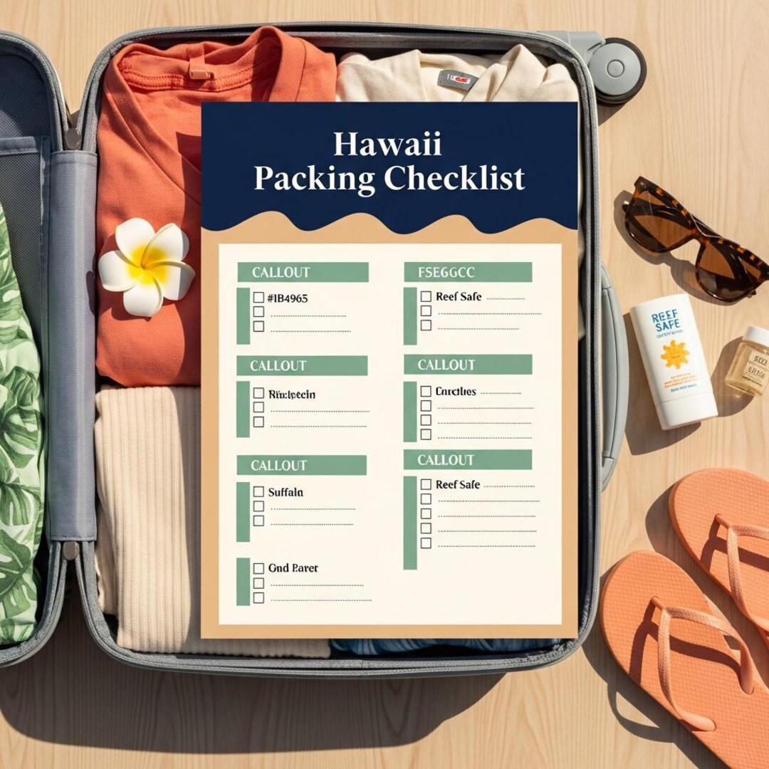 Hawaii Packing List | Local Tips, Reef Safe Sunscreen Guide (digital ...