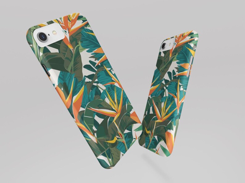 Tropical-inspired Floral Pattern With Oversized Leaves and Exotic ...