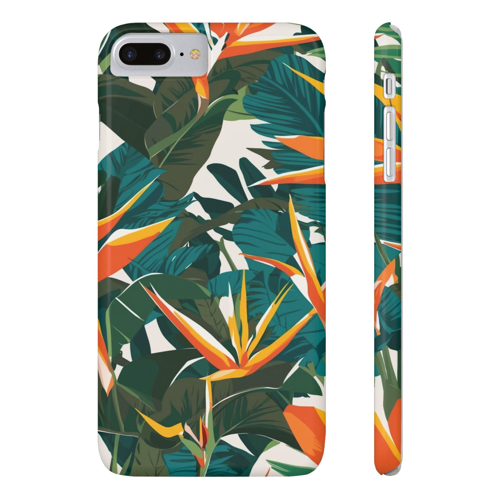 Tropical-inspired Floral Pattern With Oversized Leaves and Exotic ...