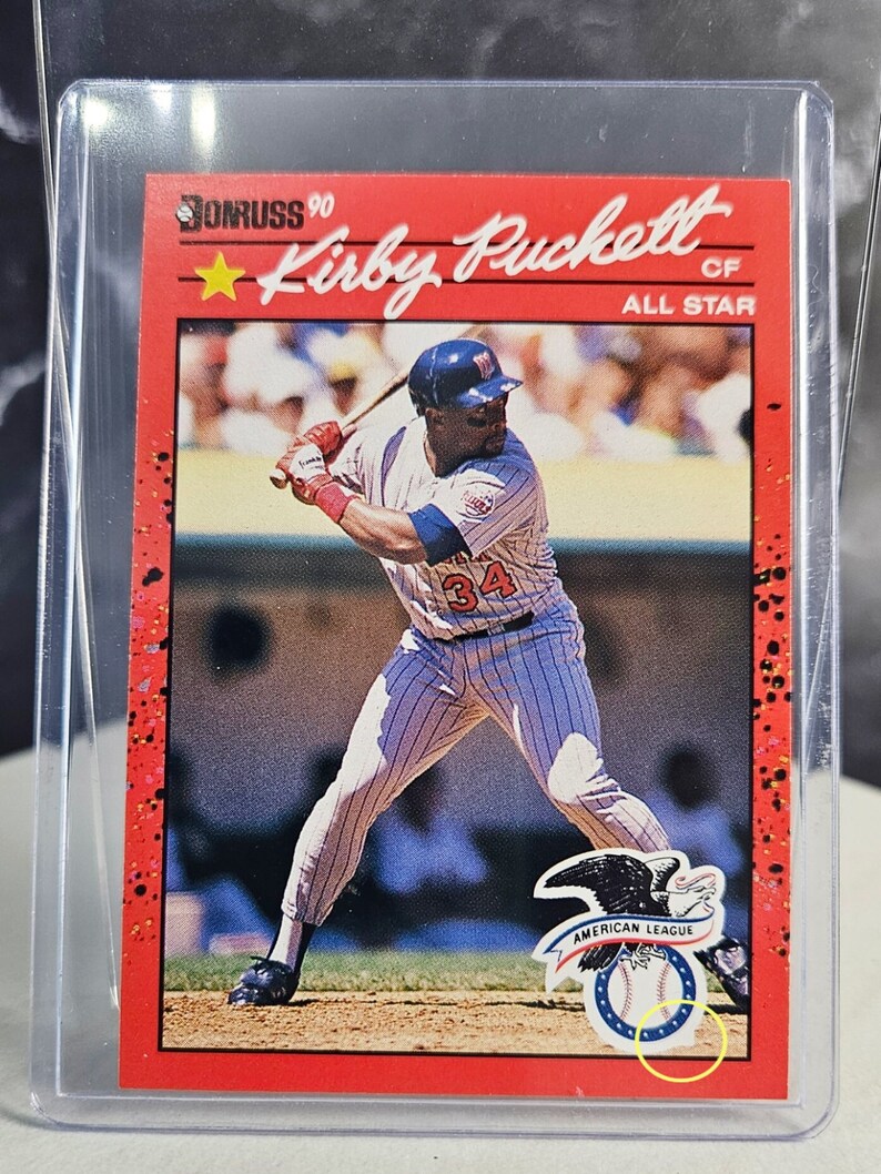 Kirby Puckett 1989 Error Card, Vintage Baseball Cards, Collectible ...